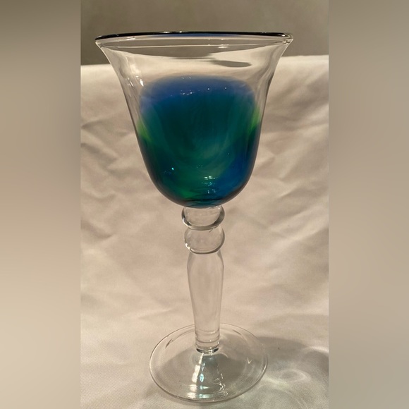 Pier 1 | Dining | Pier One Hand Blown Wine Glass Goblet | Poshmark